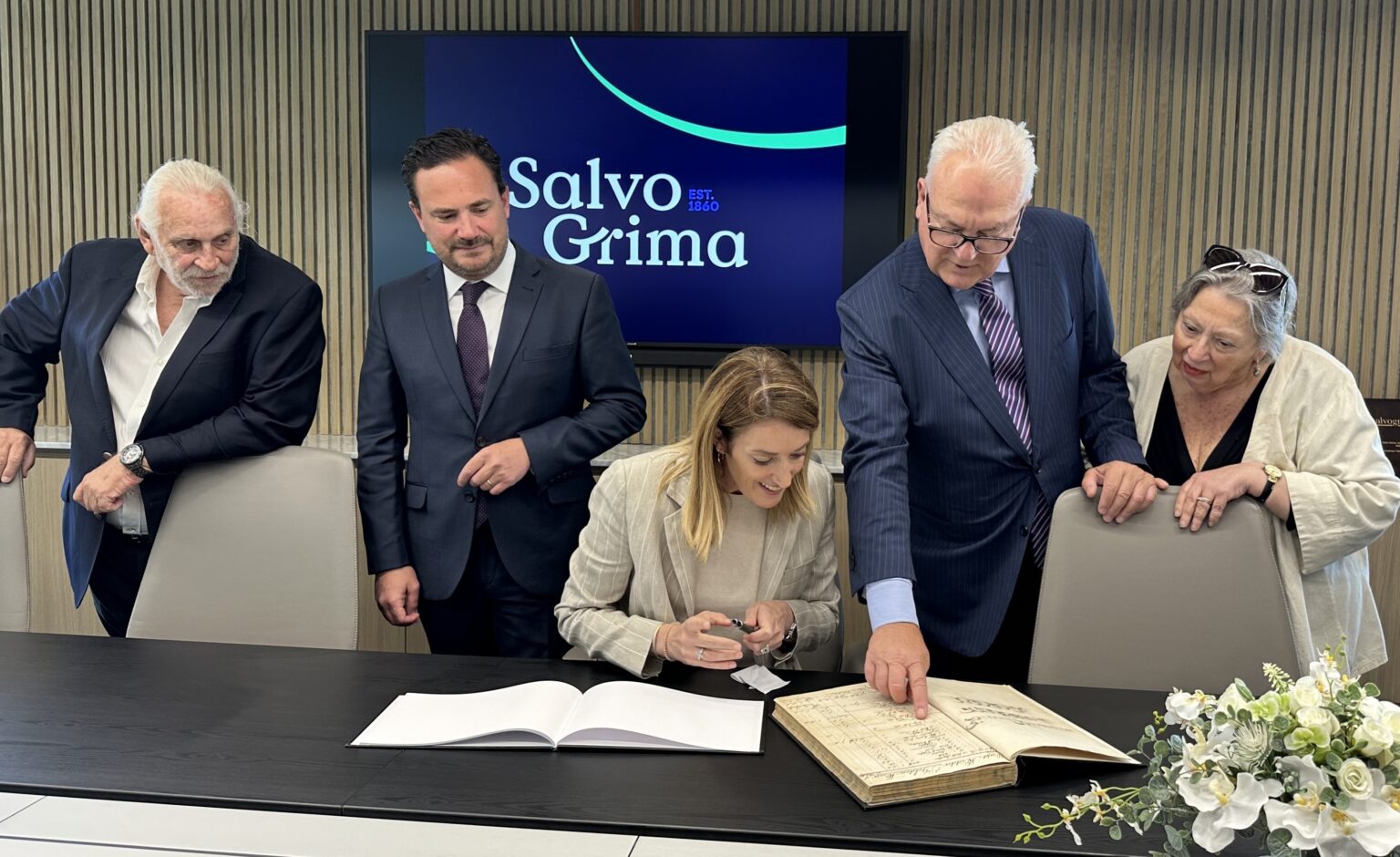 Salvo Grima hosts Roberta Metsola, President of the European Parliament – Salvo Grima Group